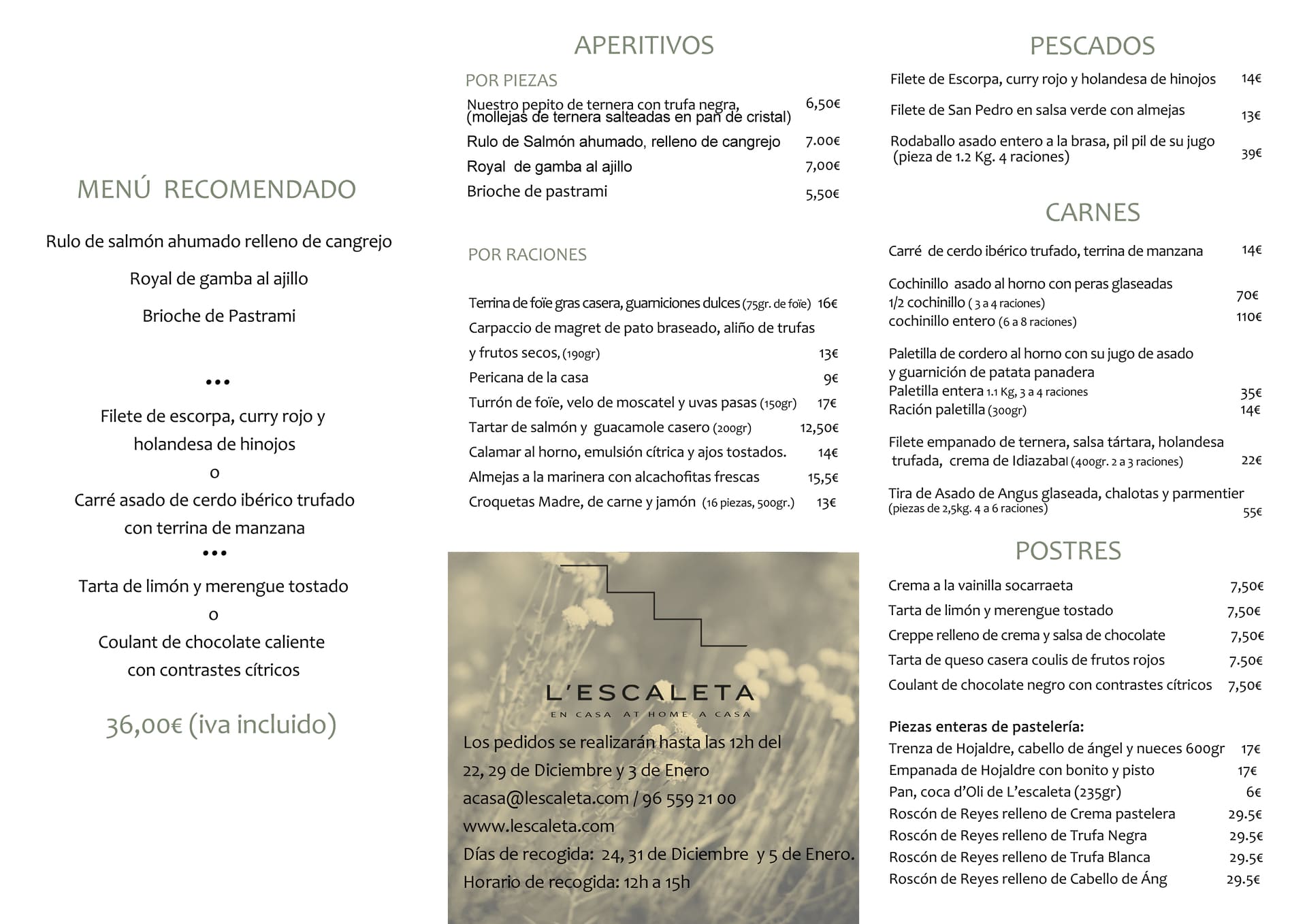 L'Escaleta. Restaurante estrella Michelin